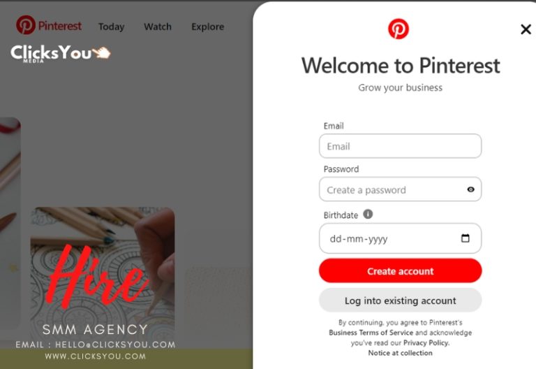 How To Create A Pinterest Business Account? | ClicksYou